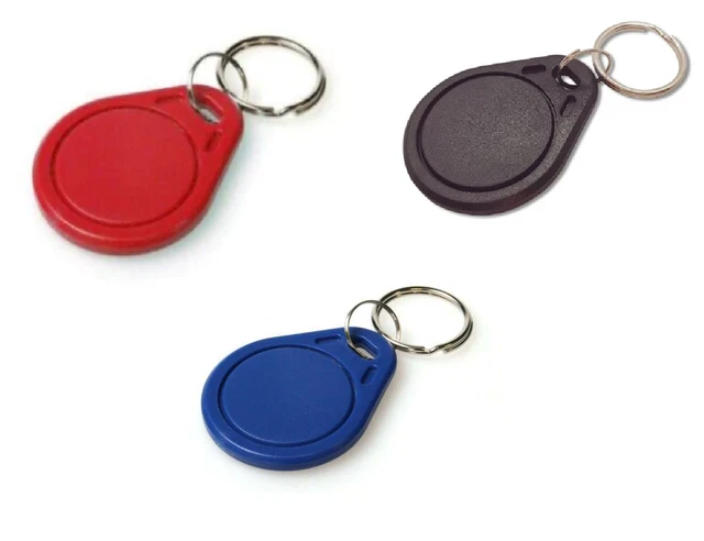MIFARE CLASSIC® 1K KEY FOB BLUE, BLACK, RED, RFID 13.56mhz - Any Size Pack £1.99 - PicClick UK
