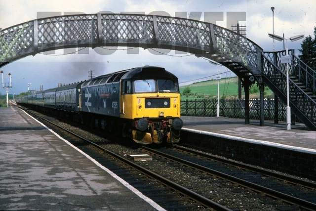 35MM SLIDE BR British Rail Diesel Loco Class 47 47595 Appleby 1987 Orig ...