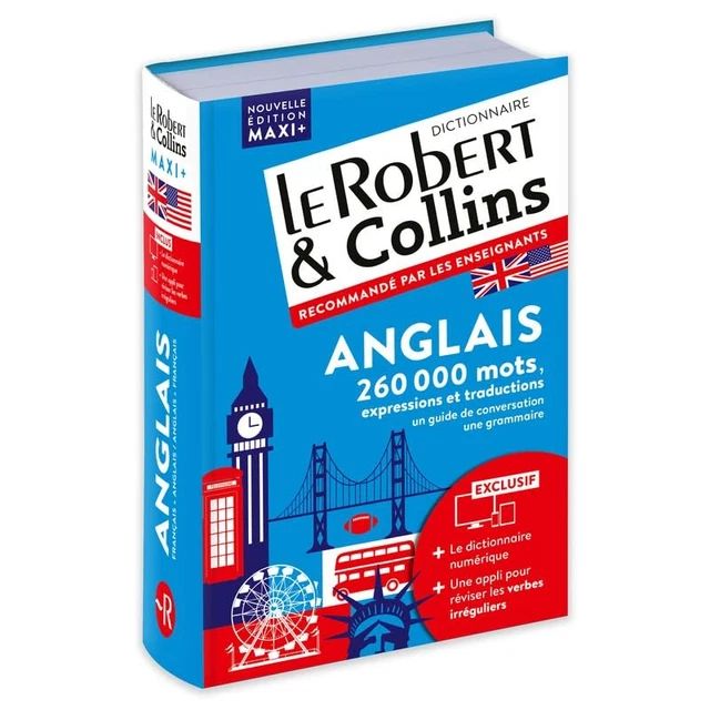 DICTIONNAIRE LE ROBERT & Collins Maxi Plus Anglais 260000 mots ...
