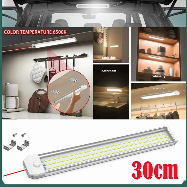 4X30CM LED LIGHT Strip Cabinet Closet Kicthen Boat RV Car Interior Lamp ...