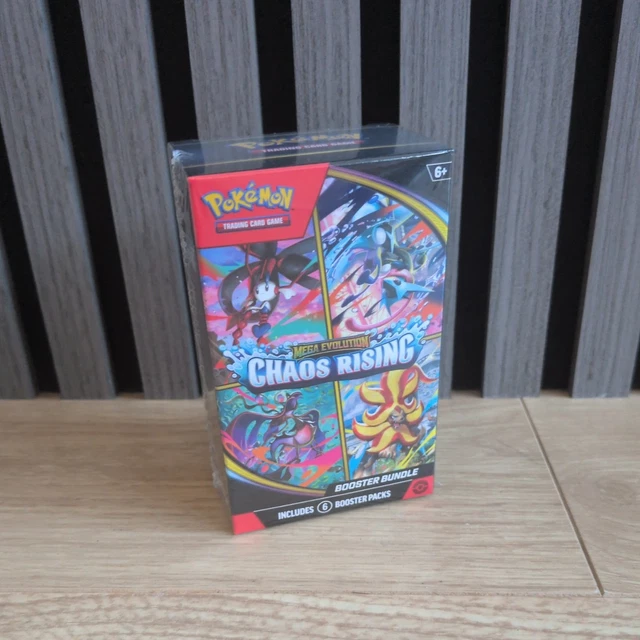 POKÉMON TCG: MEGA Evolution Chaos Rising Booster Bundle (6 Packs) £31. ...