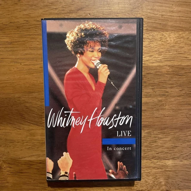 WHITNEY HOUSTON LIVE In concert VHS Video Tape 1991 American singer ...