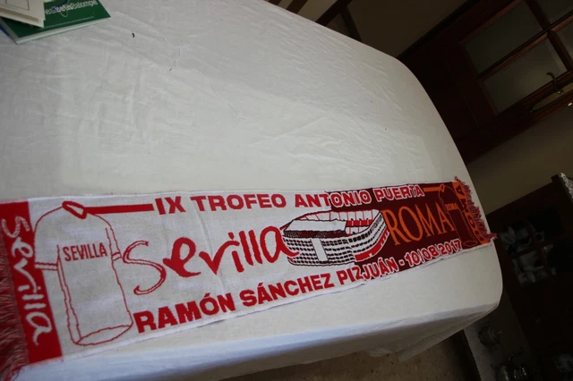 BUFANDA FUTBOL DEL Ix Trofeo Antonio Puerta Entre Sevilla Fc Y As Roma ...