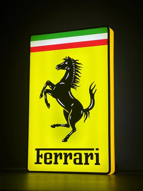 FERRARI MARANELLO LIGHTED Sign Lamborghini LED Logo Sign £144.30 ...