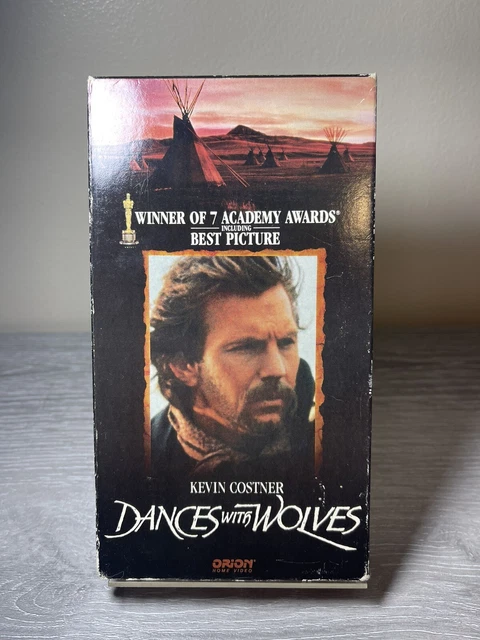 DANCES WITH WOLVES VHS Tape 1990 Vintage Kevin Costner Mary McDonnell £ ...