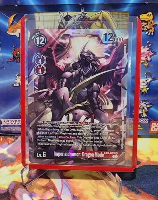 DIGIMON CARD GAME: Draconic Roar Imperialdramon: Dragon Mode EX3-063 SR ...