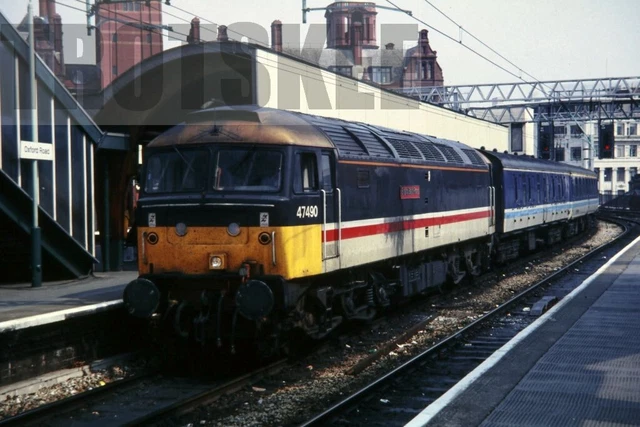 35MM SLIDE BR British Railways Diesel Loco Class 47 47490 1989 ...