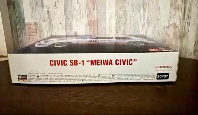 HASEGAWA 1/24 PLASTIKMODELL Honda Civic SB-1 Meiwa Race aus Japan EUR ...