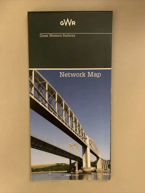 GWR NETWORK AND UK rail network map folded leaflet December 2017 £1.85 ...