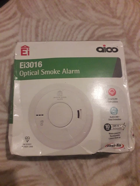 AICO EI3016 MAINS Powered Optical Smoke Alarm £30.00 - PicClick UK AICO EI3016 MAINS Powered Optical Smoke Alarm £30.00 - PicClick UK