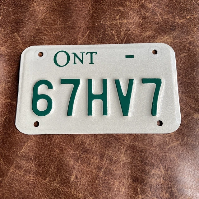 ONTARIO OFF ROAD License Plate. Canada 🇨🇦 Canadian ATV Tag MINT # 67 HV ...