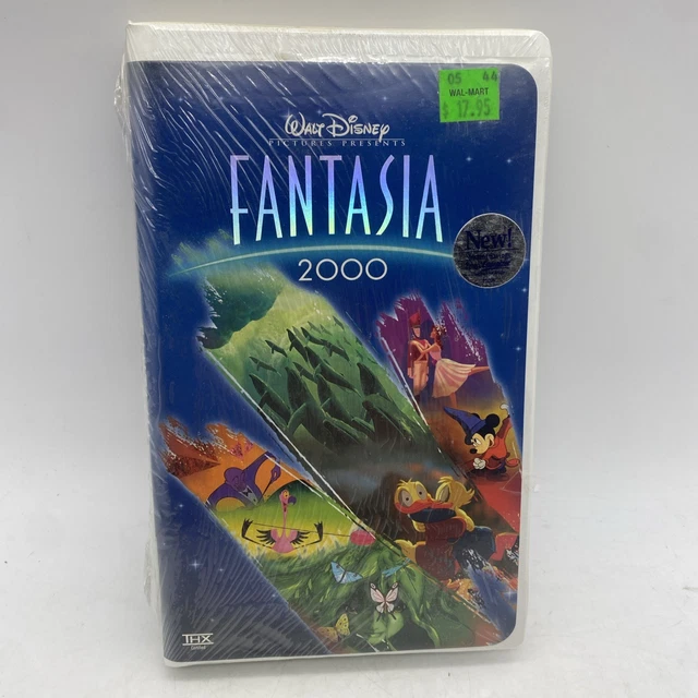 WALT DISNEY FANTASIA 2000 VHS TAPE (2000, With Commemorative Booklet ...