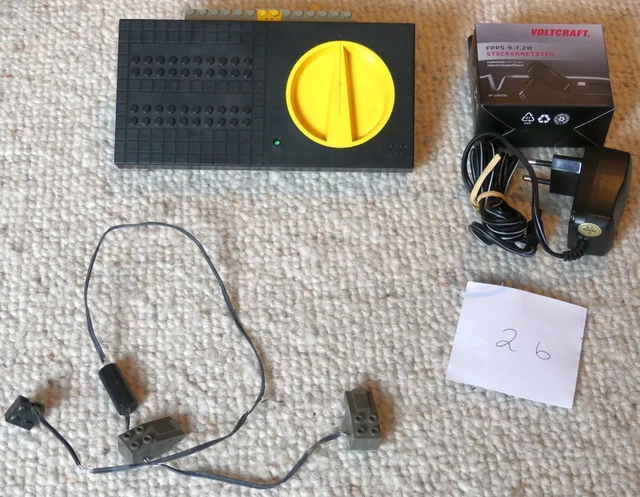 LEGO 4548 VERBINDUNGSKABEL 10078 Trafo Netzteil 5306a Eisenbahn 9V ...