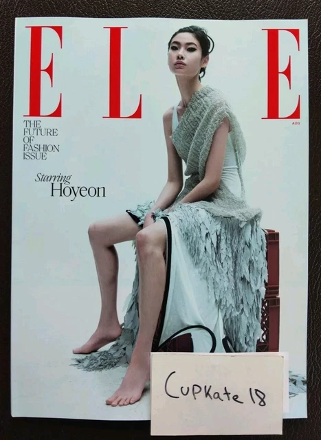 ELLE MAGAZINE AUGUST 2024 HOYEON Cover The Future of Fashion Issue NEW ...