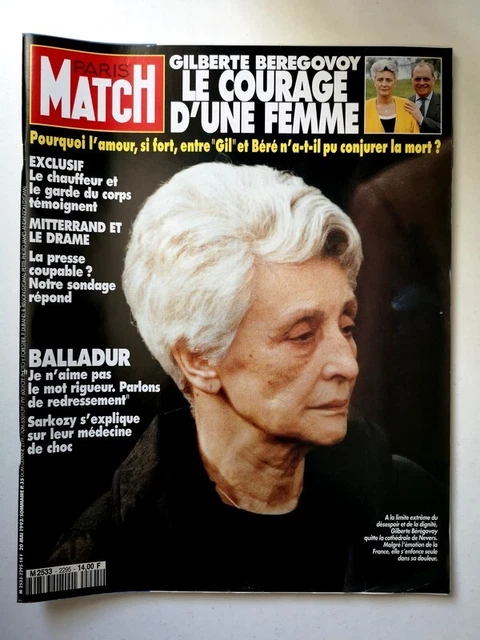 PARIS MATCH MAI 1993 Beregovoy/Luc Besson/Guy Rothschild/Anne Brochet ...