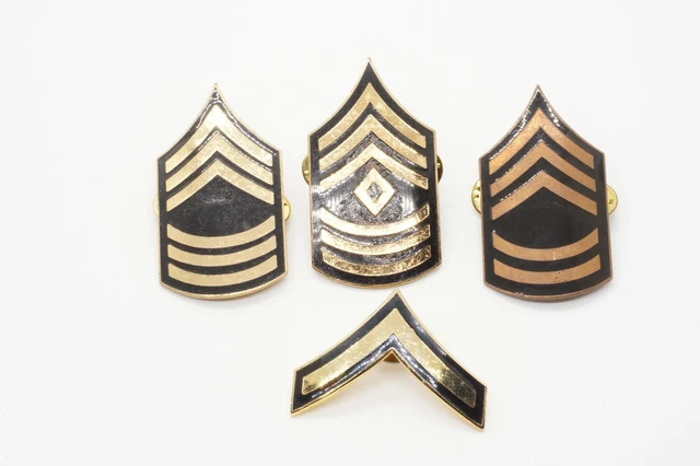 VIETNAM WAR ARMY First Sergeant, Sergeant First Class, Private Chevrons ...