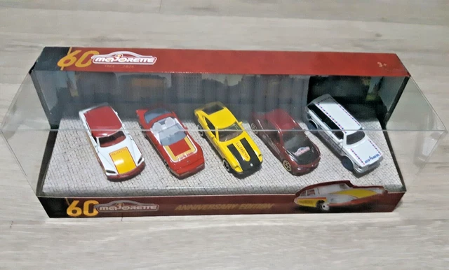 MAJORETTE MULTI-CAR 5 Pack Die-cast 60th Anniversary Edition - New ...