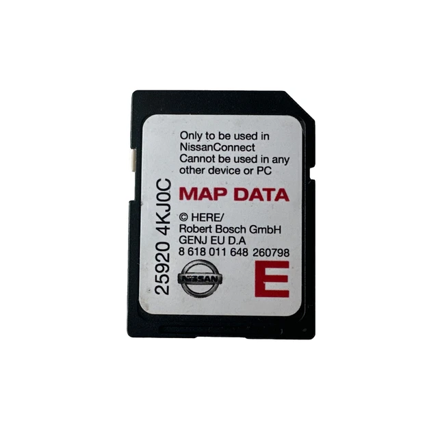 GENUINE NISSAN CONNECT MAP DATA SAT NAV MAP DATA SD CARD 25920 4KJ0C ...