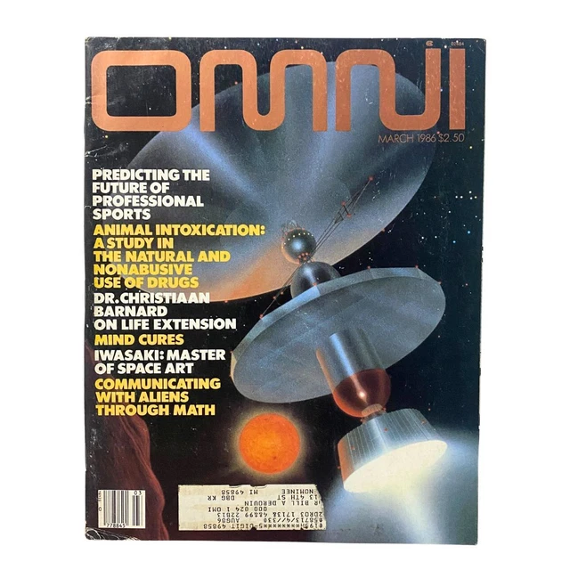 VTG OMNI MAGAZINE March 1986 Dr. Christiaan Barnard on Life Extension £ ...