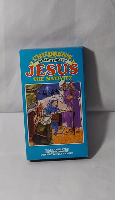 CHILDREN'S BIBLE STORY of Jesus the Nativity VHS Christian Animation £3 ...