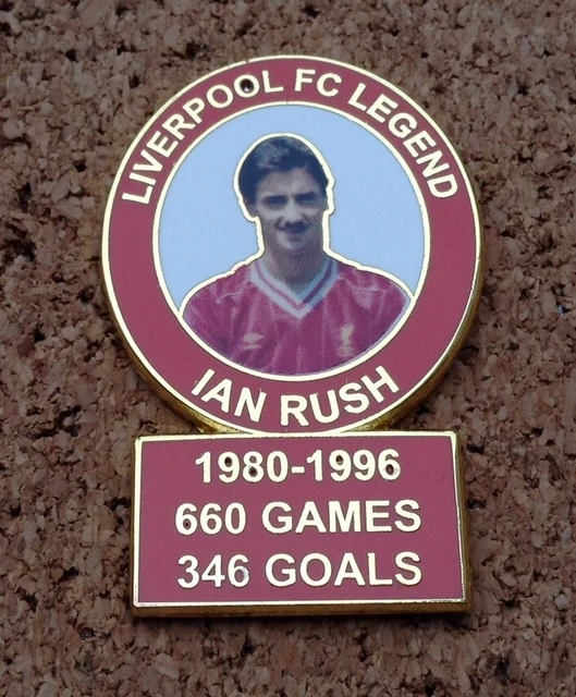 *NEW* LIVERPOOL FC LEGEND - IAN RUSH Pin/Badge [red/white] £4.00 ...