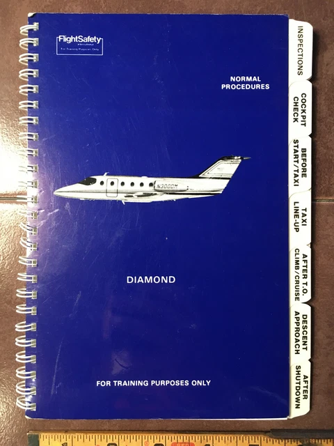 MITSUBISHI MU-300 DIAMOND 1/1A Normal Pilot Checklist $100.24 - PicClick
