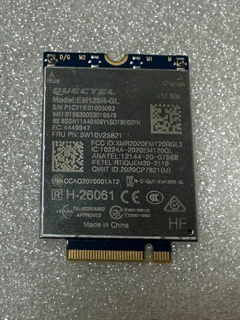 GENUINE LENOVO THINKPAD Quectel SDX24 Network Card EM120R-GL CAT12 PCIE ...