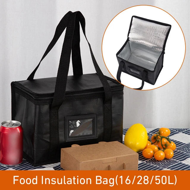 16/28/50L LARGE FOOD Delivery Insulated BagsThermal Warm Cold Bag Pizza ...