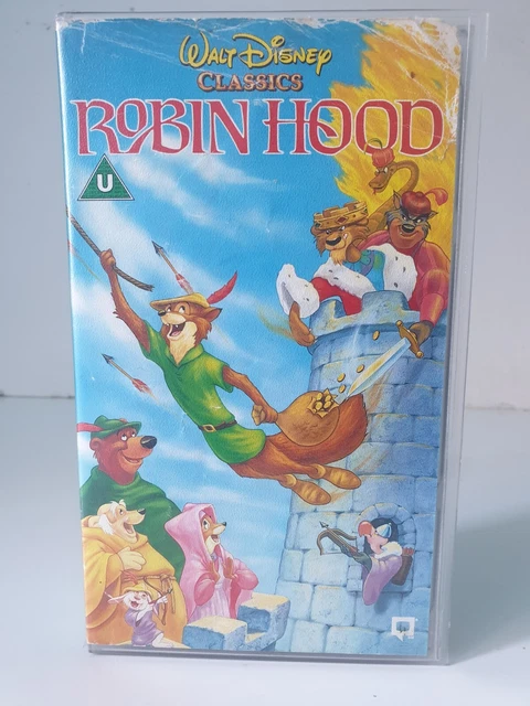 Robin Hood Walt Disney Classics 1973 Children S Film Pal Vhs Video
