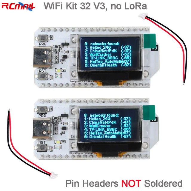 2PCS ESP32-S3 OLED Development Board WiFi Kit 32 V3 Type-C for Arduino ...