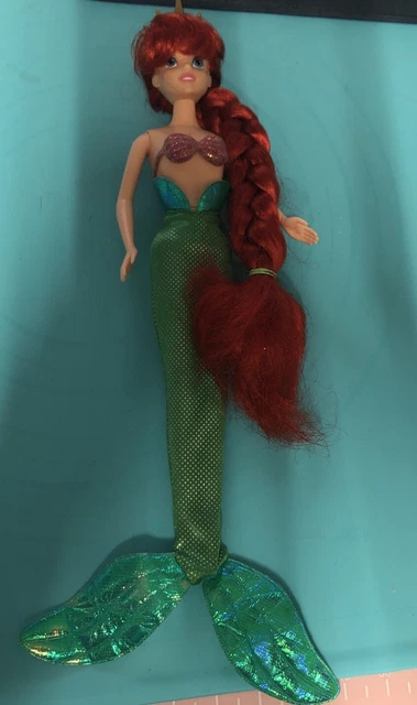 DISNEY ARIEL FROM the Little Mermaid Doll figure with fin bra By Simba ...