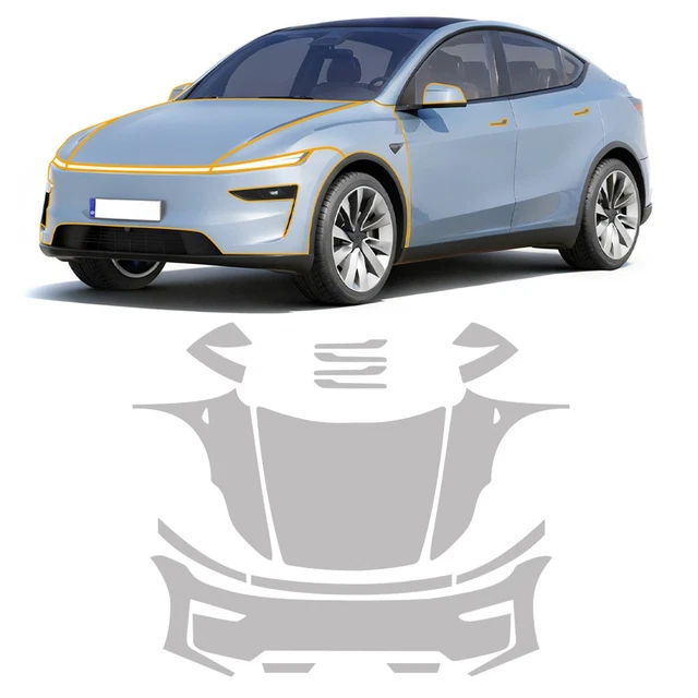 TESLA MODEL Y Juniper 2025-2026 Paint Protection Film PreCut Kit Full ...