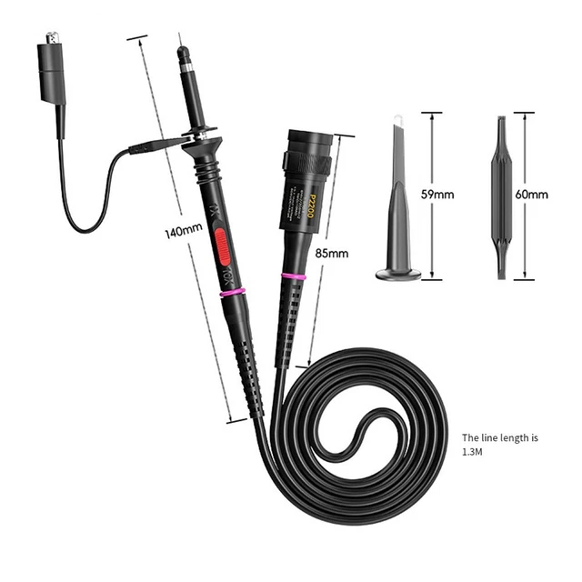 HIGH PRECISION OSCILLOSCOPE Probes Kit with BNC Mini Grabber Test Leads ...