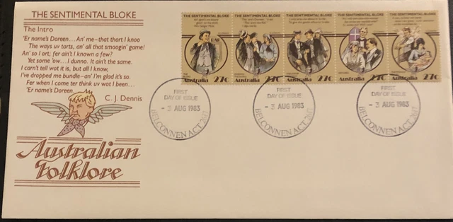 AUSTRALIA FDC 1983 Australian Folklore The Sentimental Bloke EUR 0,61 ...