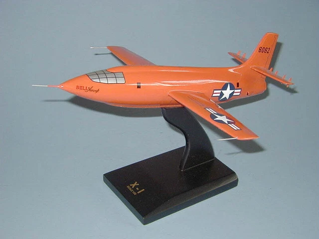 USAF BELL X-1 Chuck Yeager Desk Top Display Jet Rocket Model 1/32 SC ...