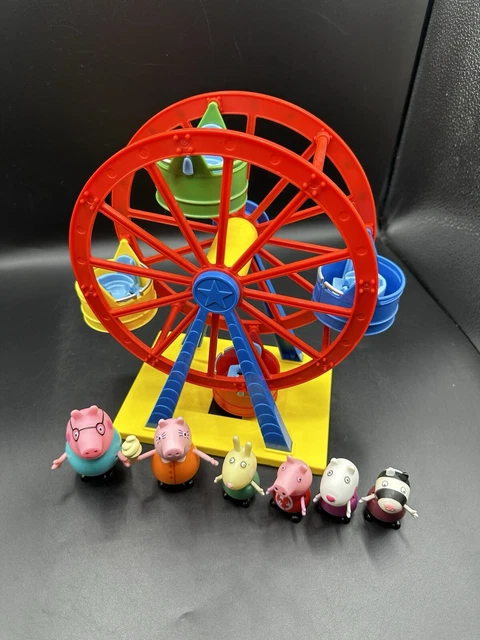 PEPPA PIG SPINNING Fairground Ferris Wheel Toy Playset With 6 Play ...