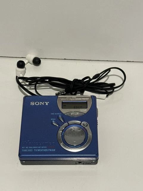 SONY MD MINIDISC Player Recorder MZ-NF610 Type-S Royal Blue $110.00 ...