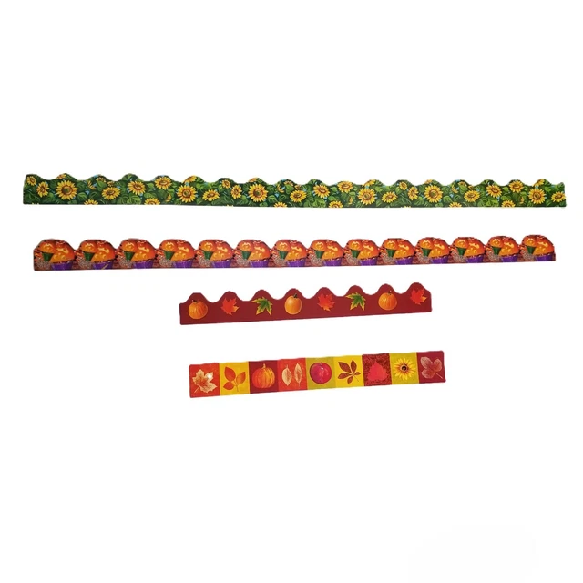 BULLETIN BOARD BORDER Seasonal Bundle Sunflower Halloween Fall Teacher ...
