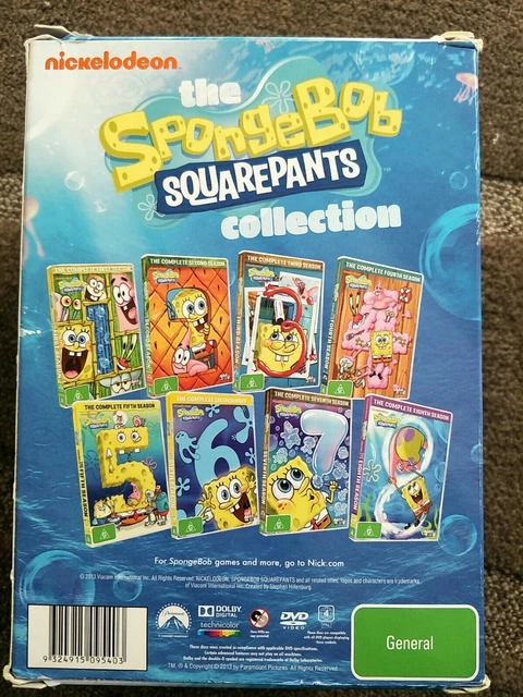NICKELODEON THE SPONGEBOB SQUAREPANTS COLLECTION 8 season set like new ...