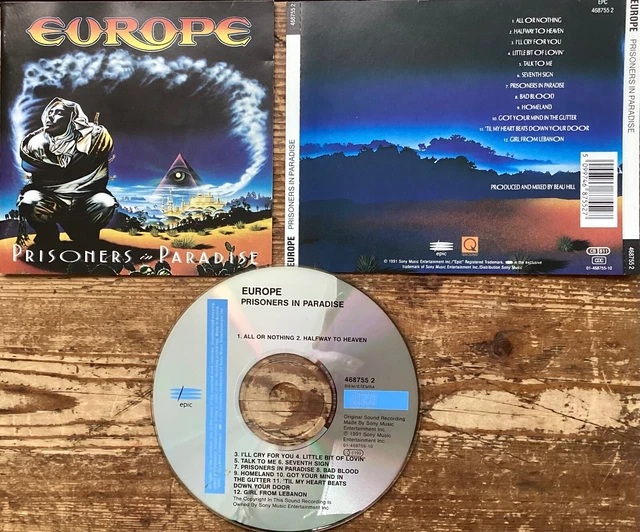 CD ALBUM EUROPE Rare 1991 Prisoners In Paradise 2 Ship/Opt With/Without ...