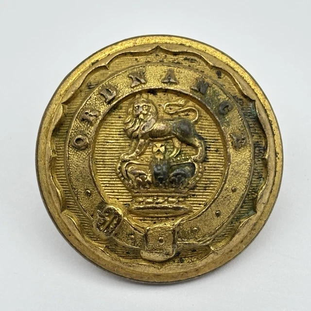 BRITISH ARMY ORDNANCE Corps Button Victorian Jennens & Co London £10.50 ...
