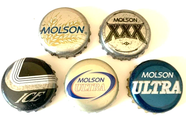 KRONKORKEN. BEER CROWN Caps. Chapas de cerveza. Molson. Canadá. EUR 2 ...