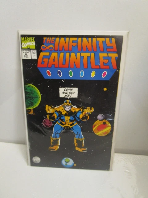 INFINITY GAUNTLET #4 - Marvel Comics 1991 George Perez Thanos BAGGED ...