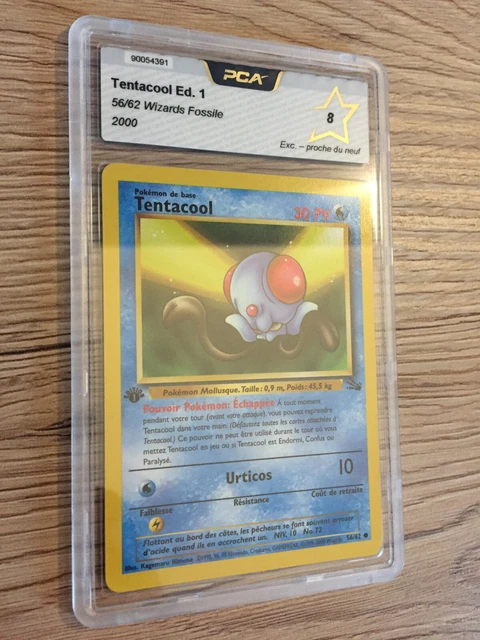 CARTE POKÉMON TENTACOOL Edition 1 - 56/62 Wizards Fossile PCA 8 EUR 54 ...