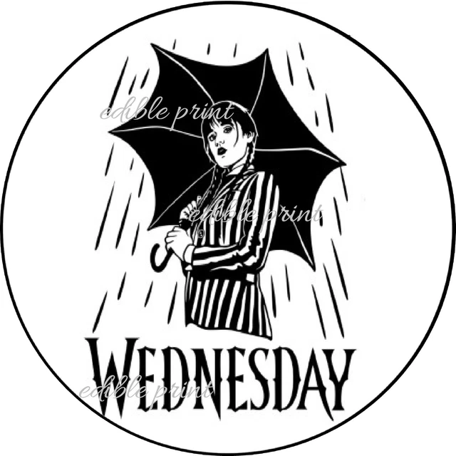 Wednesday Addams Edible Cake Topper FOR SALE! - PicClick UK