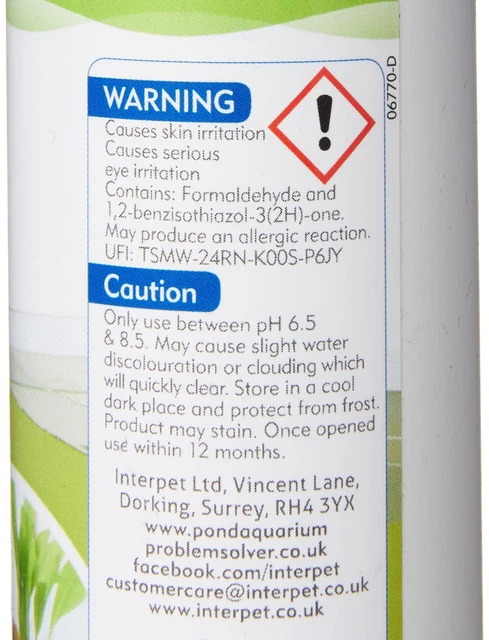 INTERPET GREEN AWAY Aquarium Water Treatment, Fast 125 ml (Pack of 1 ...