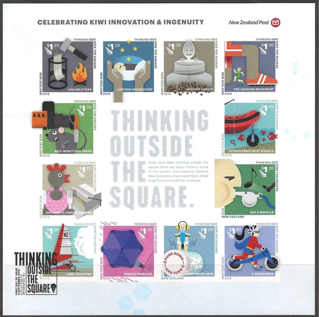 NEW ZEALAND - 2018 Thinking Outside The Square - Imperf Sheetlet MNH ...