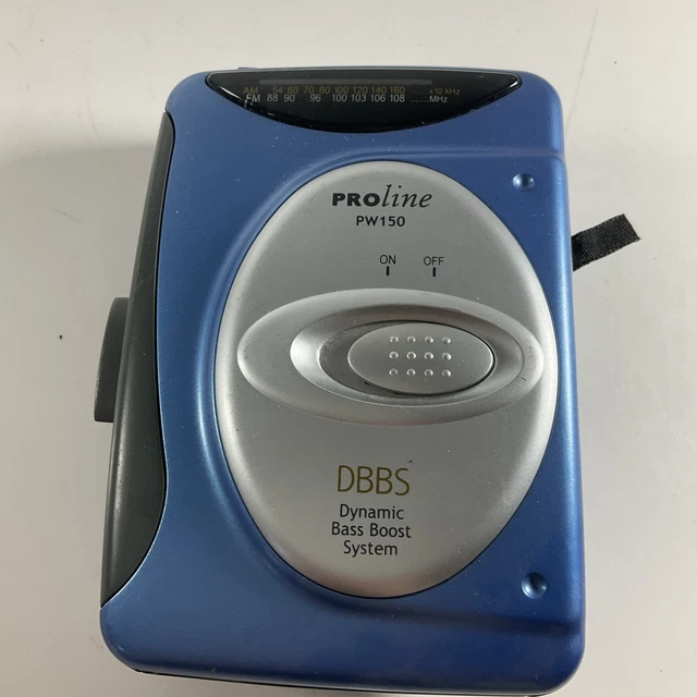WALKMAN STYLE PORTABLE Cassette Player - Proline PW150 - DBBS & AM/FM ...