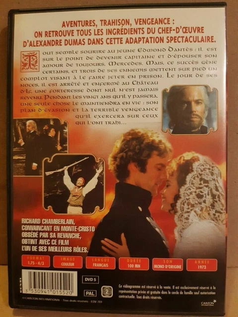 LE COMTE DE Monte-Cristo (Richard Chamberlain Tony Curtis)/ DVD EUR 2 ...