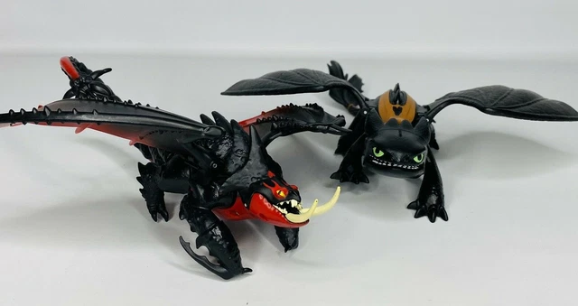 HOW TO TRAIN Your Dragon Deathgripper & Toothless Dragon Action Figures ...